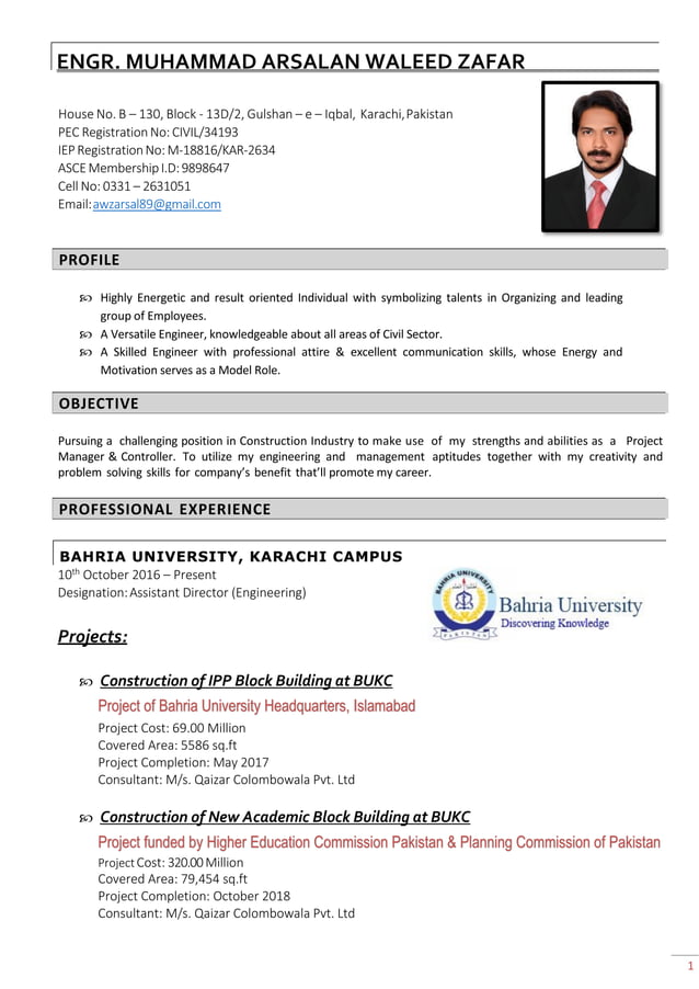 Arsalan CV final (December 2016) | PDF