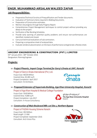 Arsalan CV final (December 2016) | PDF
