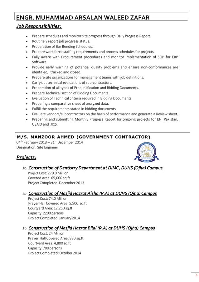 Arsalan CV final (December 2016) | PDF