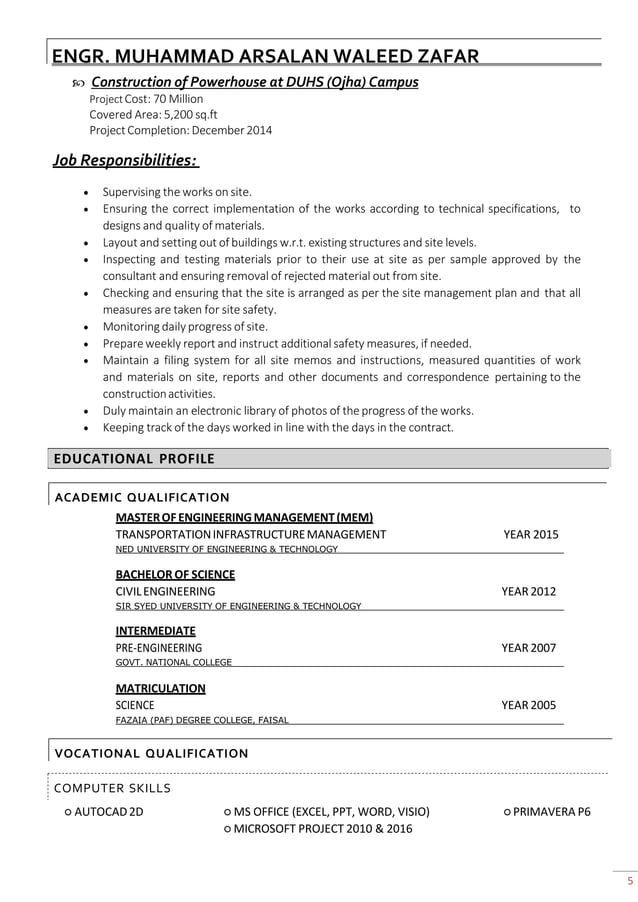 Arsalan CV final (December 2016) | PDF