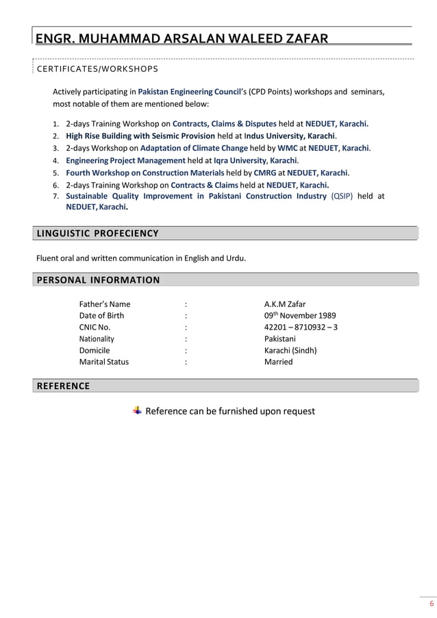 Arsalan CV final (December 2016) | PDF