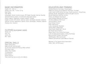 Actress Mette Lysdahl Presentation | PPT