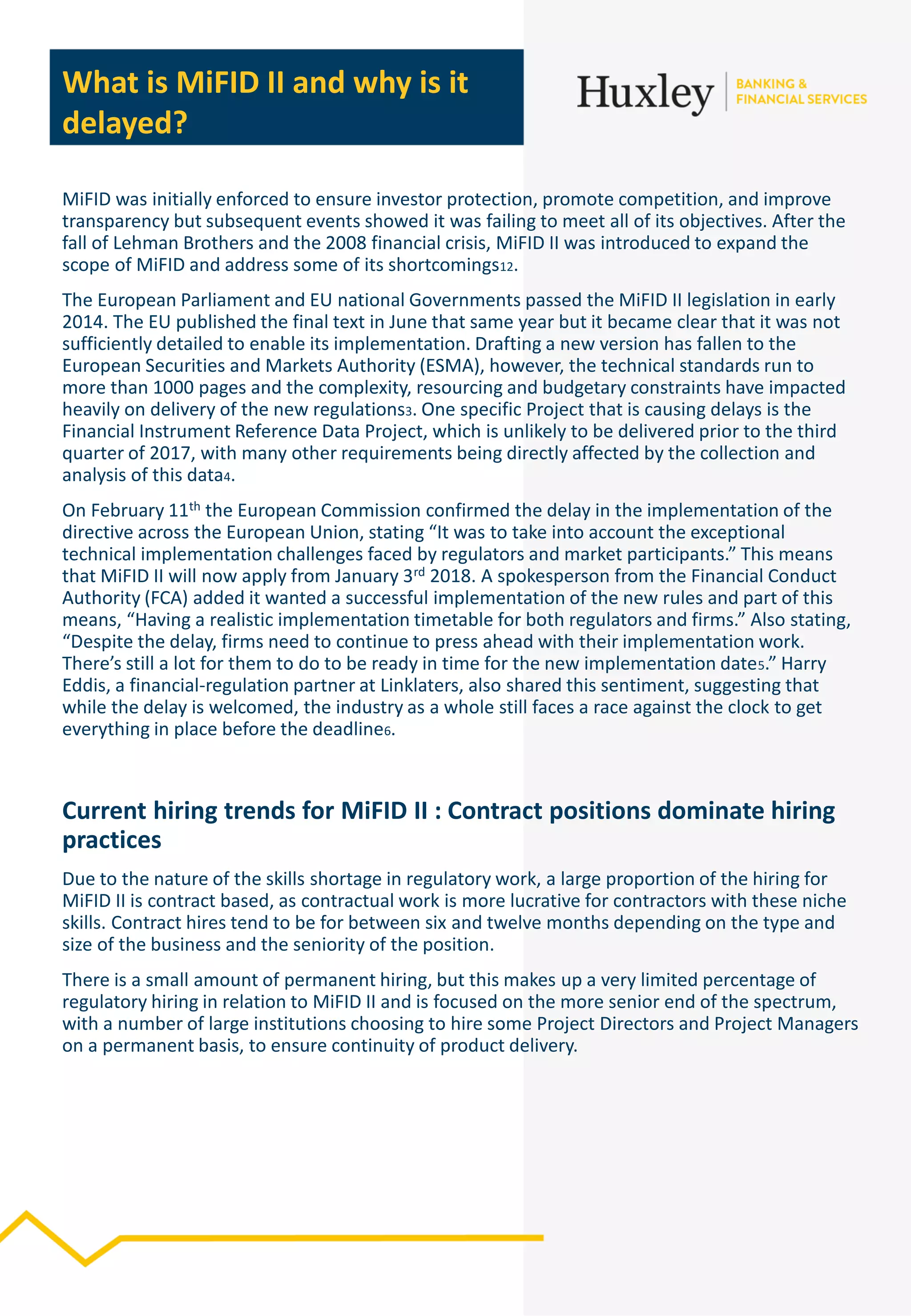 MiFID 2 - Report PDF Version | PDF | Financial Regulation | Economy