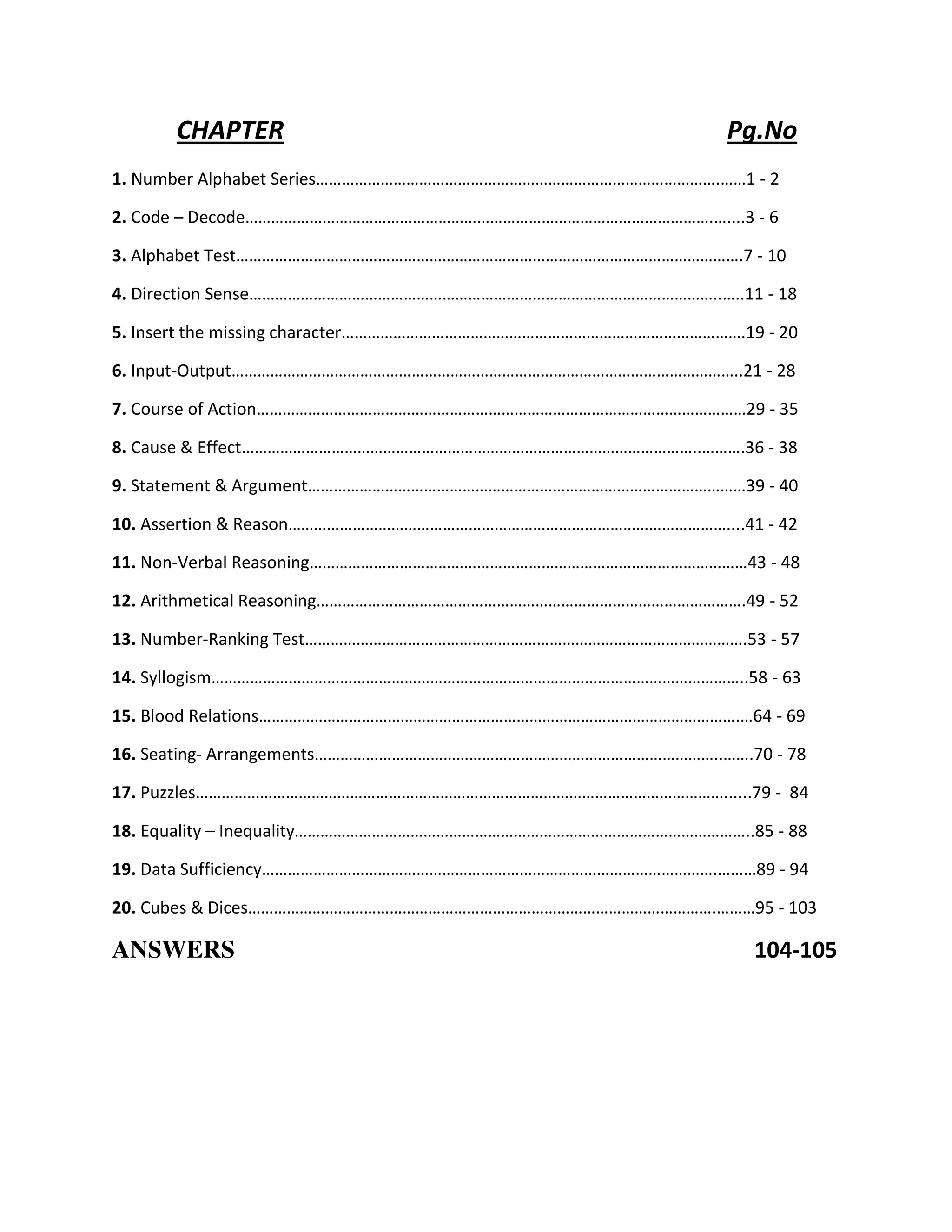 Reasoning practice workbook | PDF