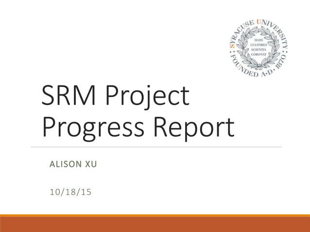 SRM Project | PPT