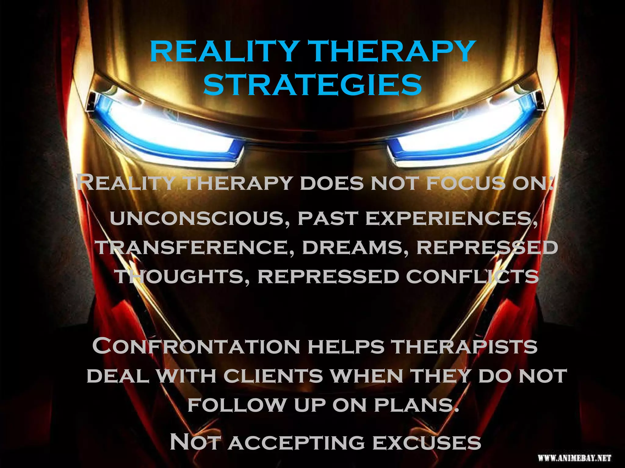 REALITY THERAPY PPT | PPT