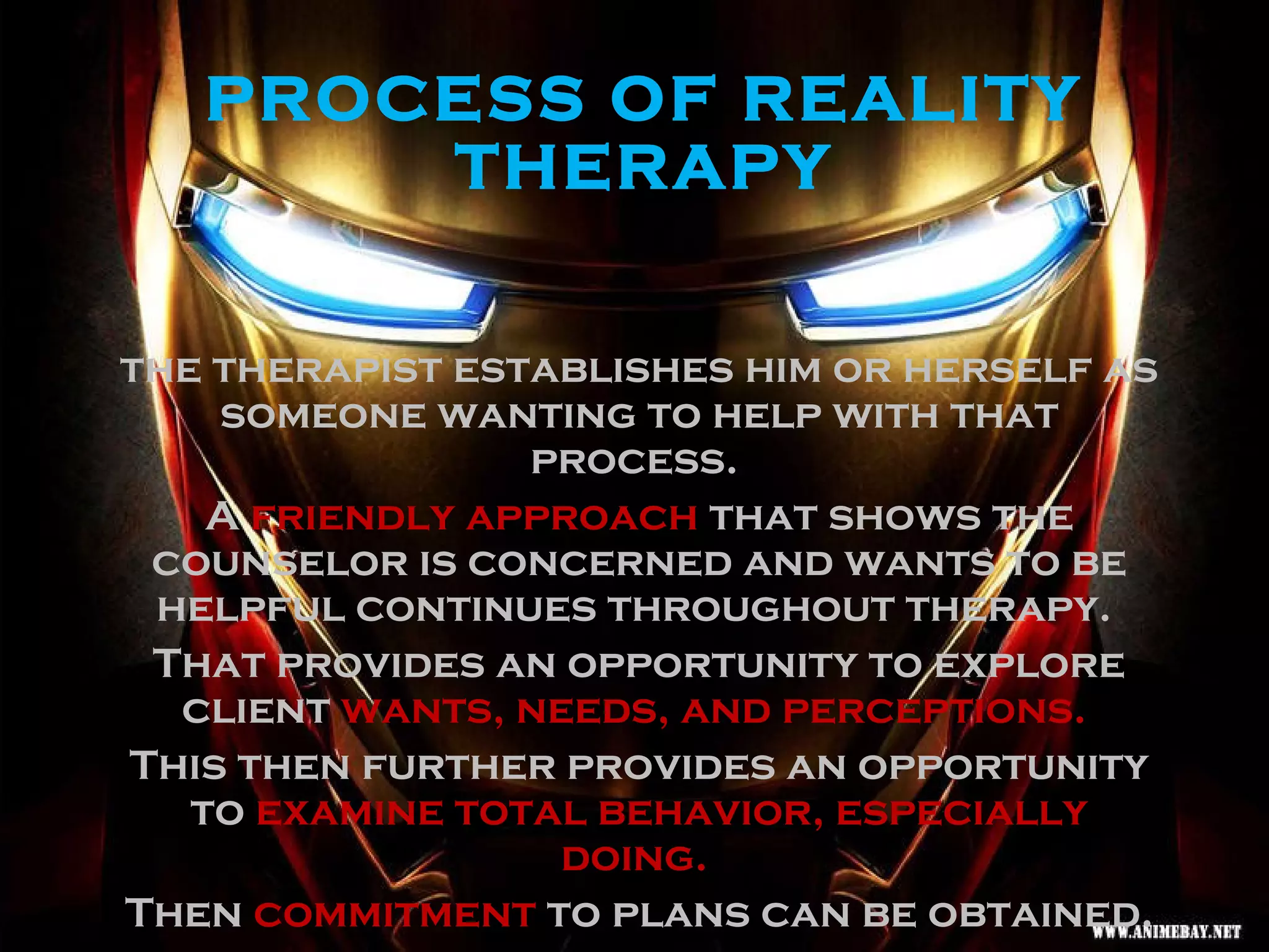 REALITY THERAPY PPT | PPT