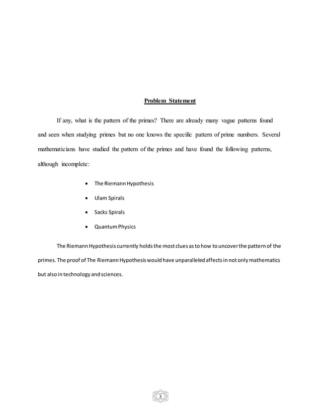The Pattern of Primes and the Riemann Hypothesis | PDF