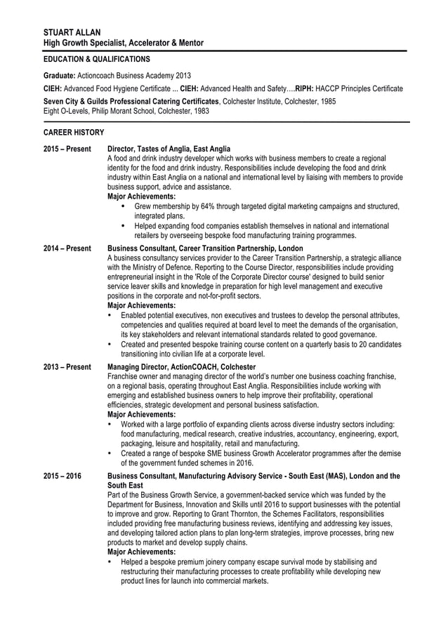 CV - Stuart Allan | PDF