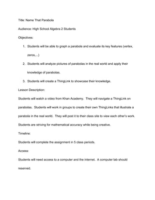 NameThatParabola | PDF