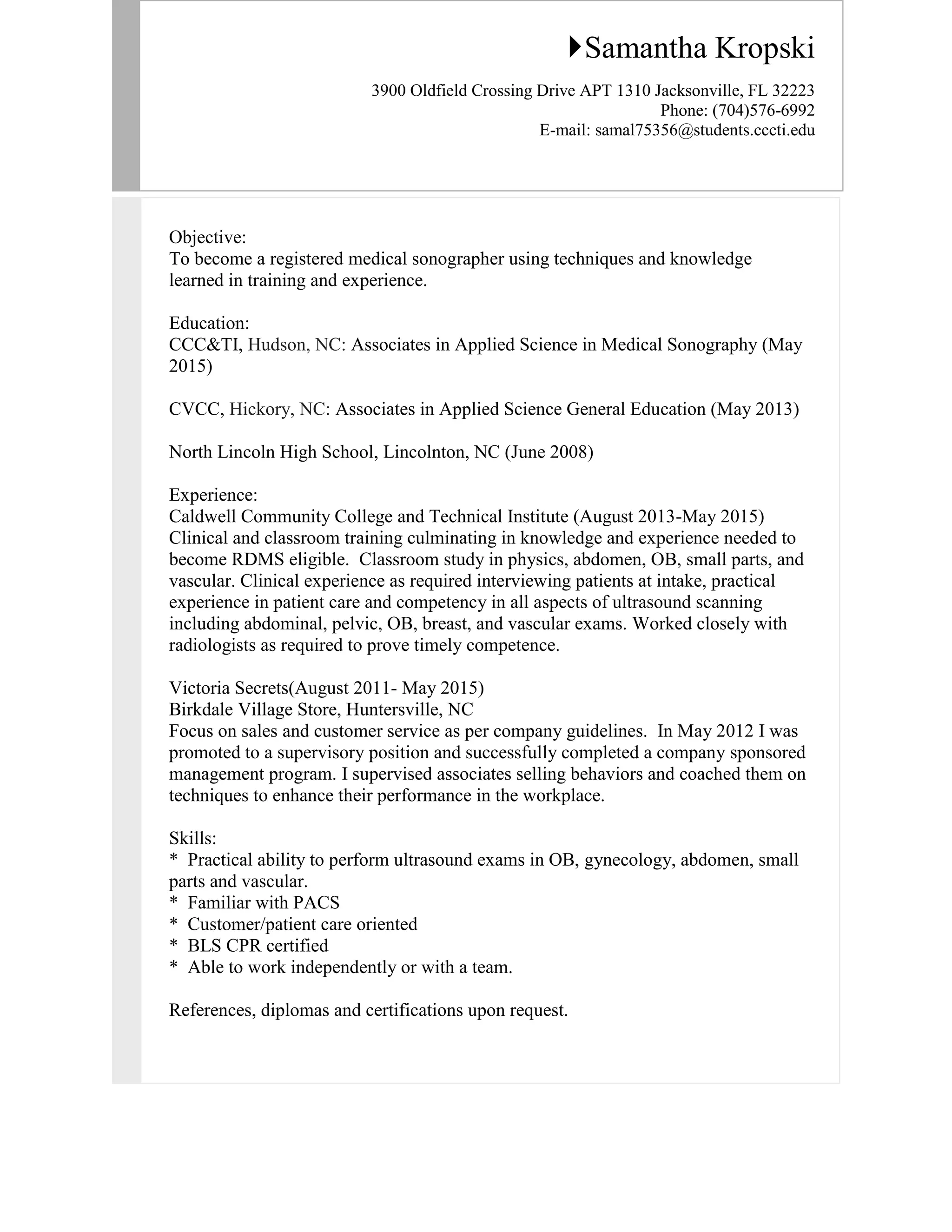 Resume 5 | PDF