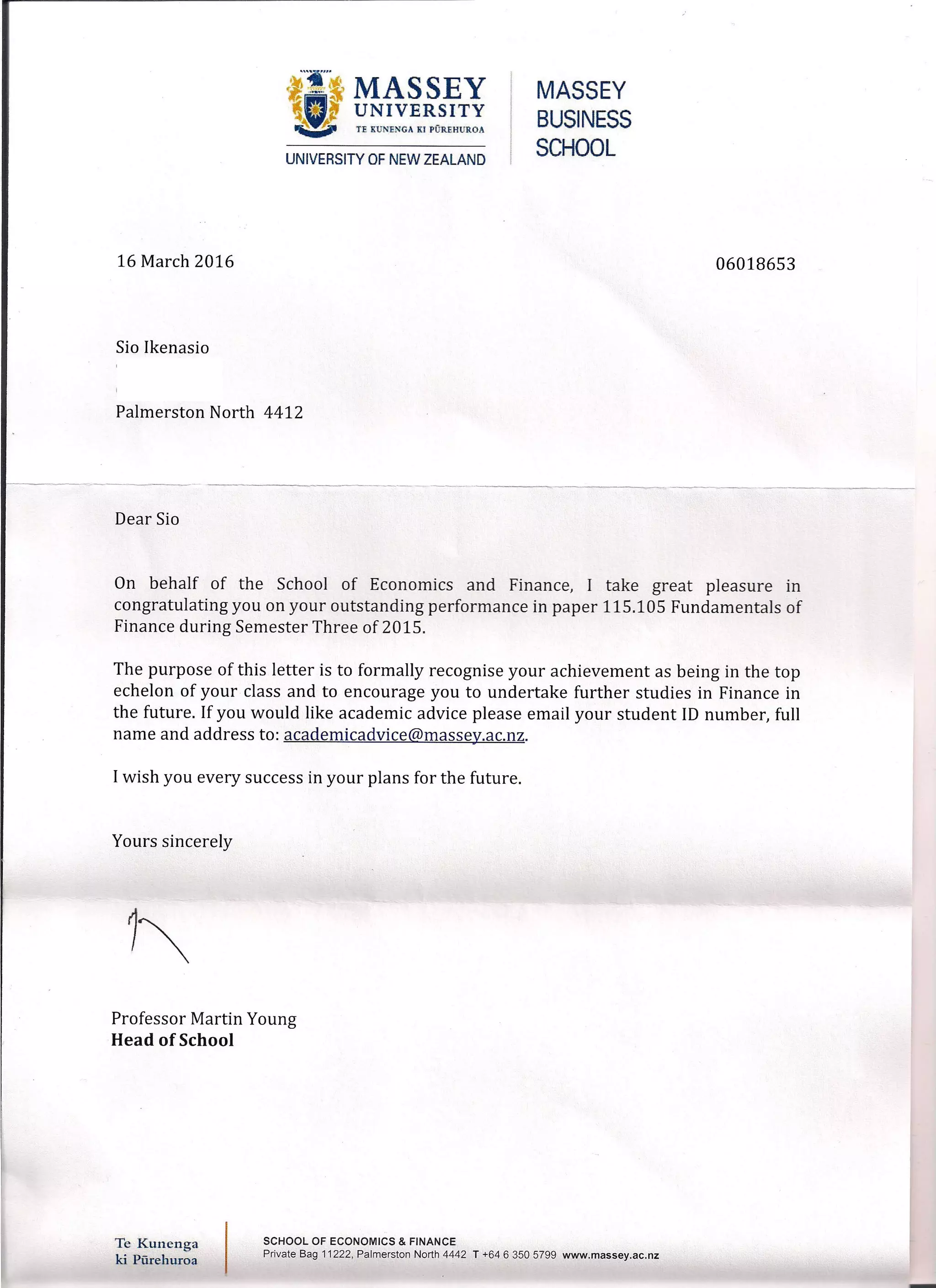 Massey commendation letter (redact) | PDF