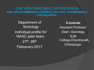 NAAC-2016-17 SJM COLLEGE | PPTX