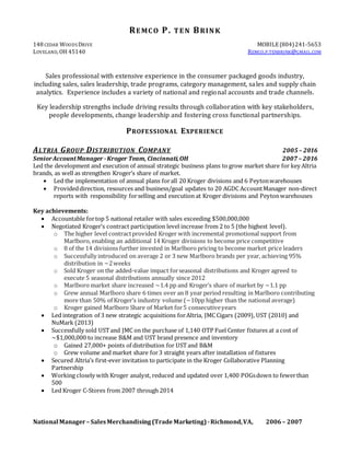Remco ten Brink Resume September 7, 2016 | DOCX
