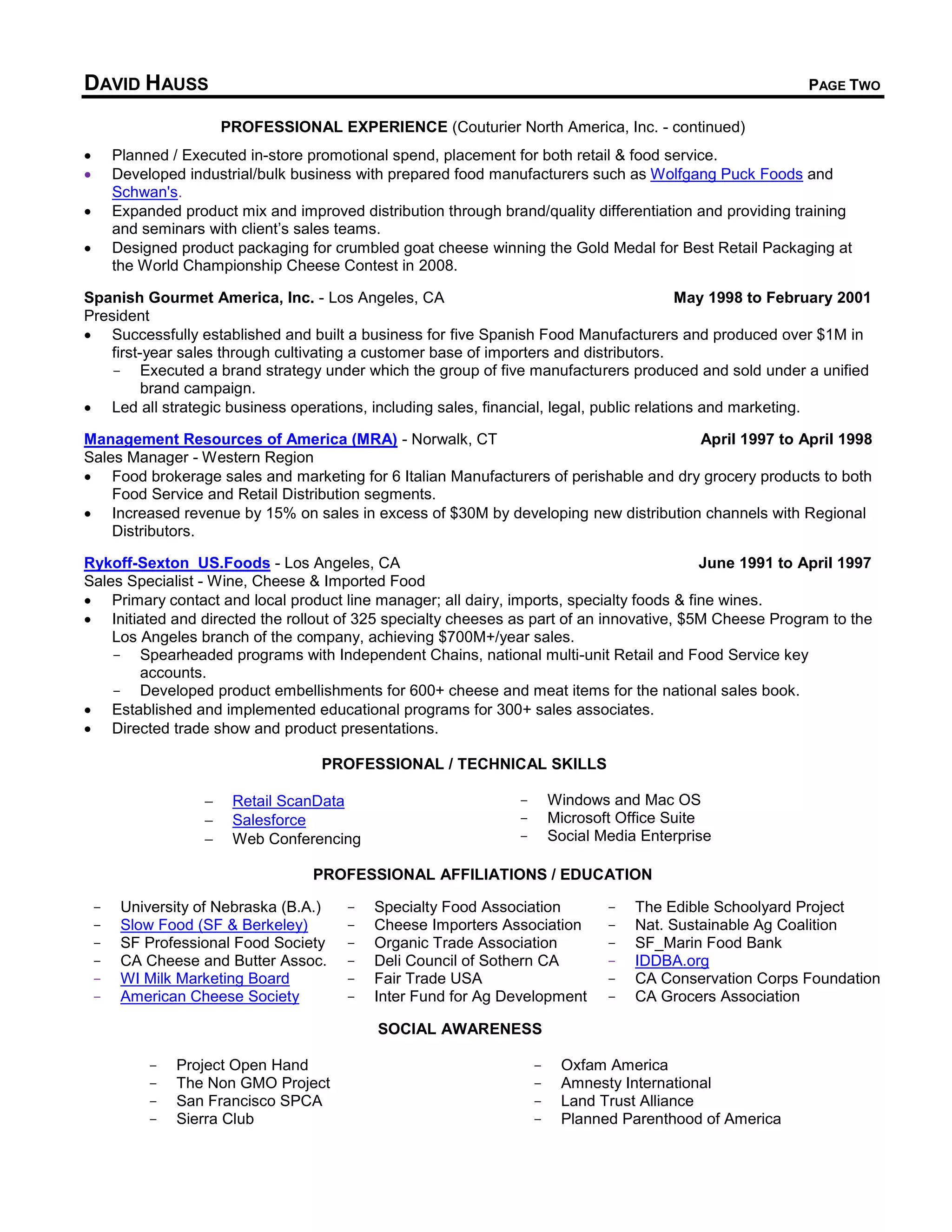 David Hauss_Resume_VF | PDF