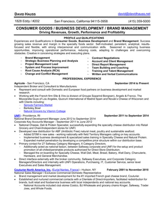 David Hauss_Resume_VF | PDF
