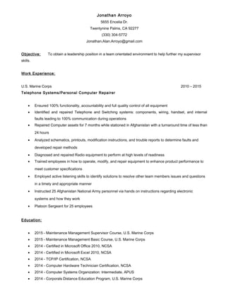 Jonathan Arroyo (2) 3 (1) | DOC