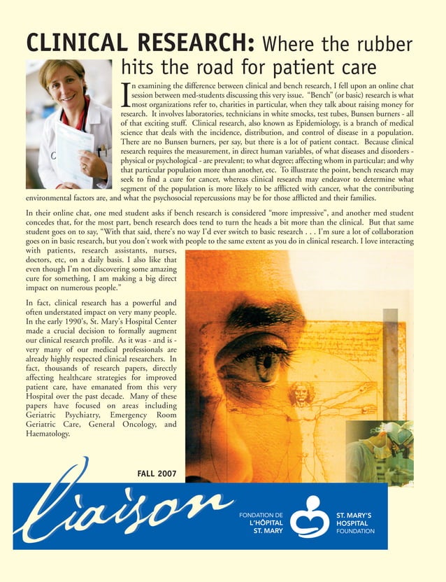 SMHCF Liaison clinical-research | PDF