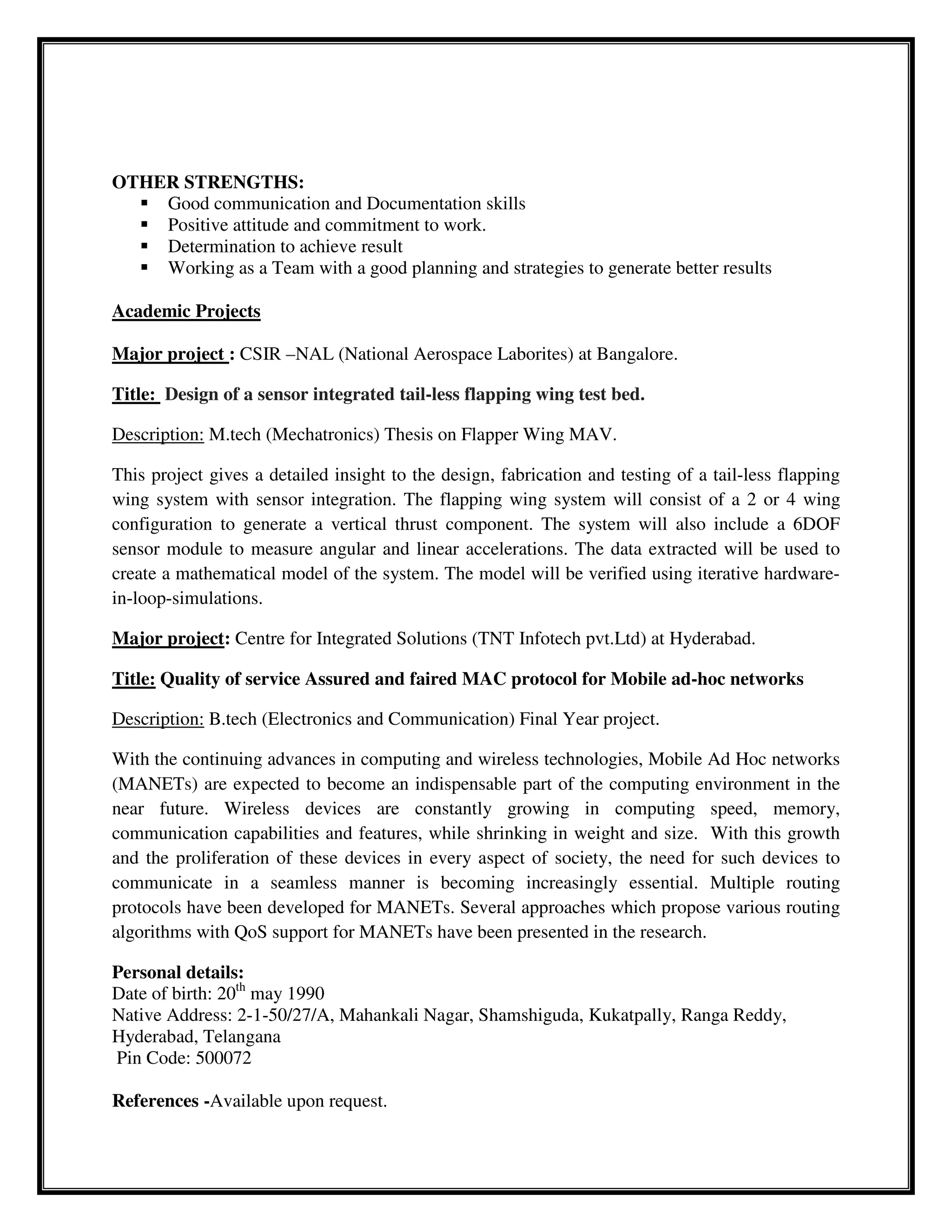 Raviteja Resume (3) | PDF | Robotics | Technology & Computing
