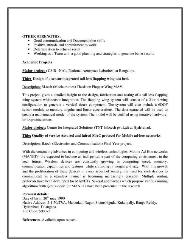 Raviteja Resume (3) | PDF | Robotics | Technology & Computing
