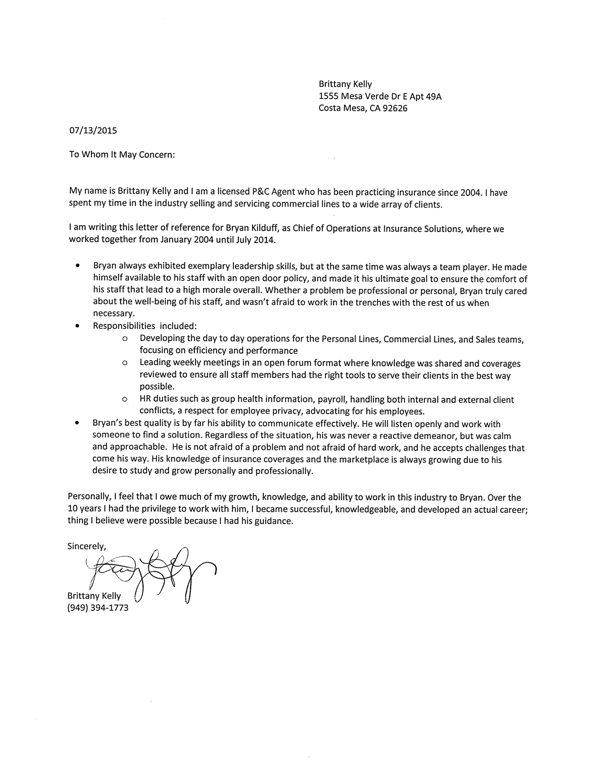 10 letters of Reference | PDF