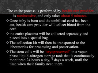 Placenta Tissue Banking | PPTX