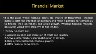 Indian Financial Systems and Components | PPTX