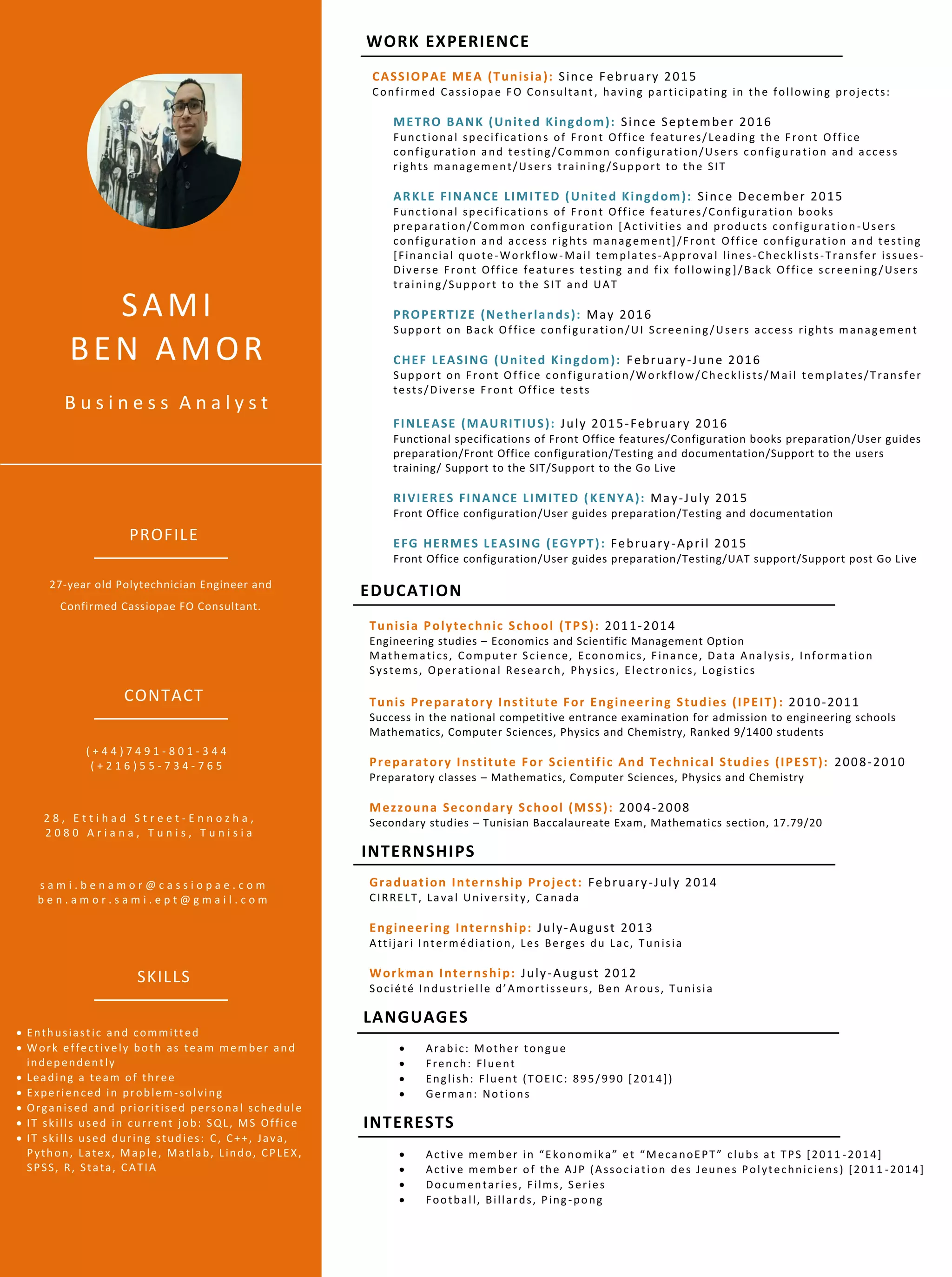CV_SAMI BEN AMOR | PDF