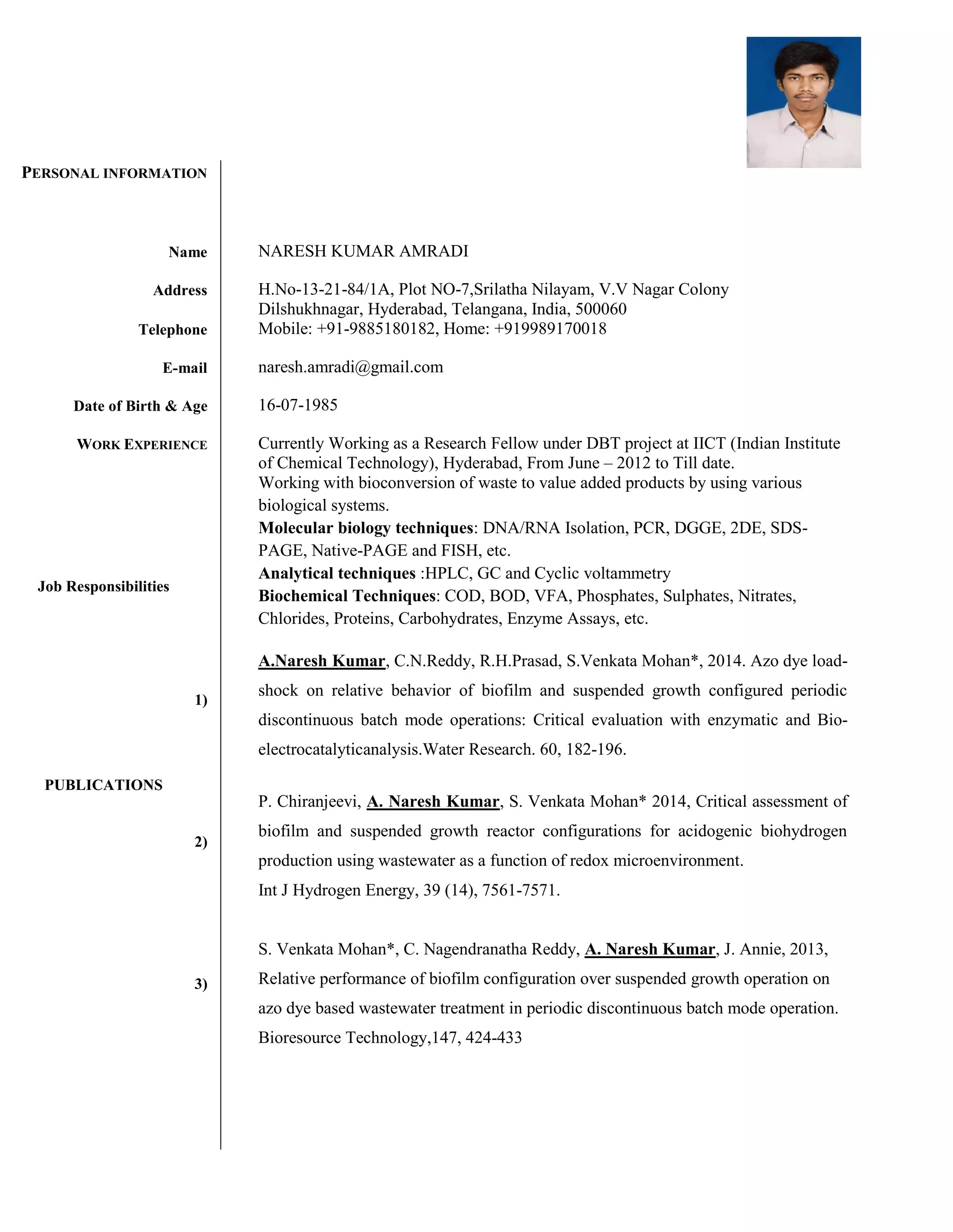 Naresh Resume - Copy | PDF