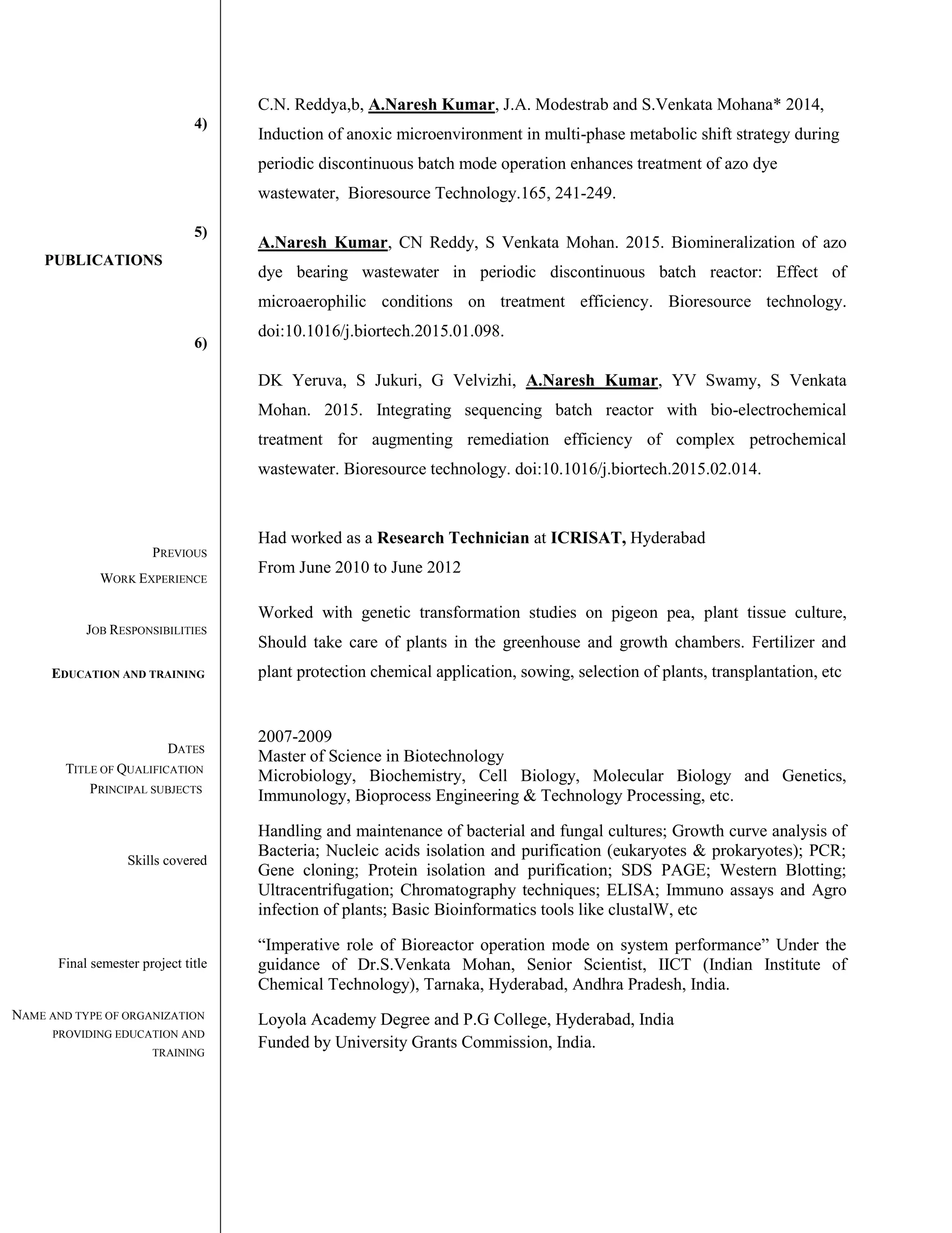 Naresh Resume - Copy | PDF