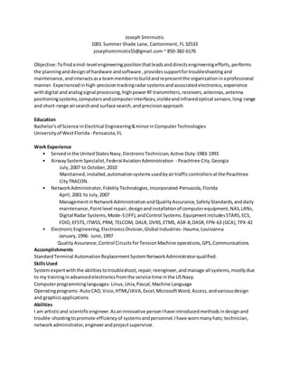 AAA resume radar | DOCX
