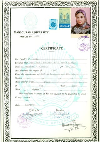 B.A. Certificate | PDF