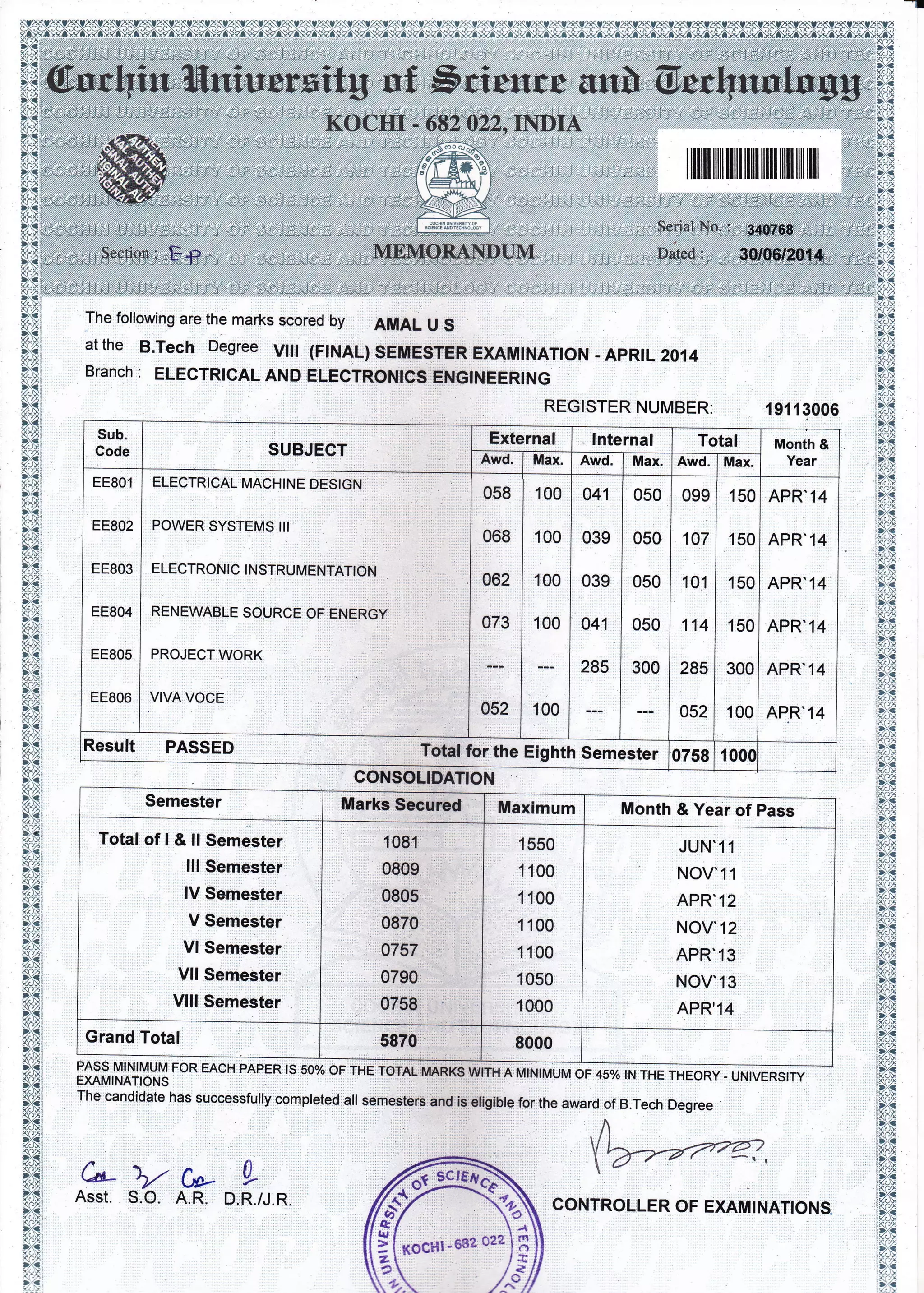 Final Certificate | PDF