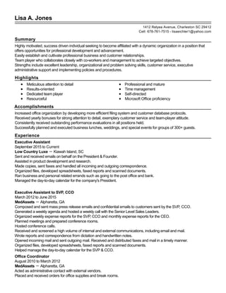 Lisa A. Jones Resume | PDF