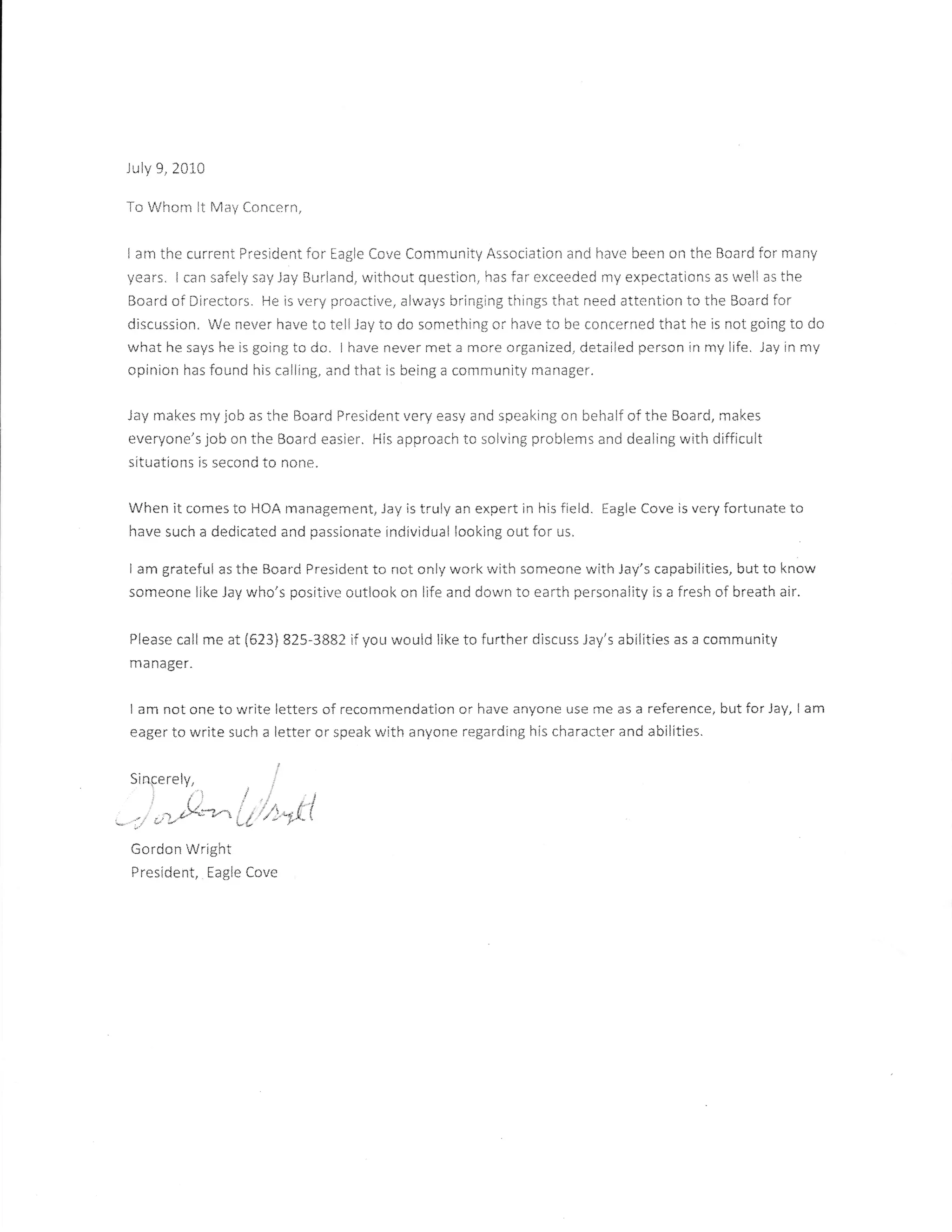 Property Management Letters of Recommendations | PDF