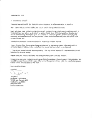 Property Management Letters of Recommendations | PDF