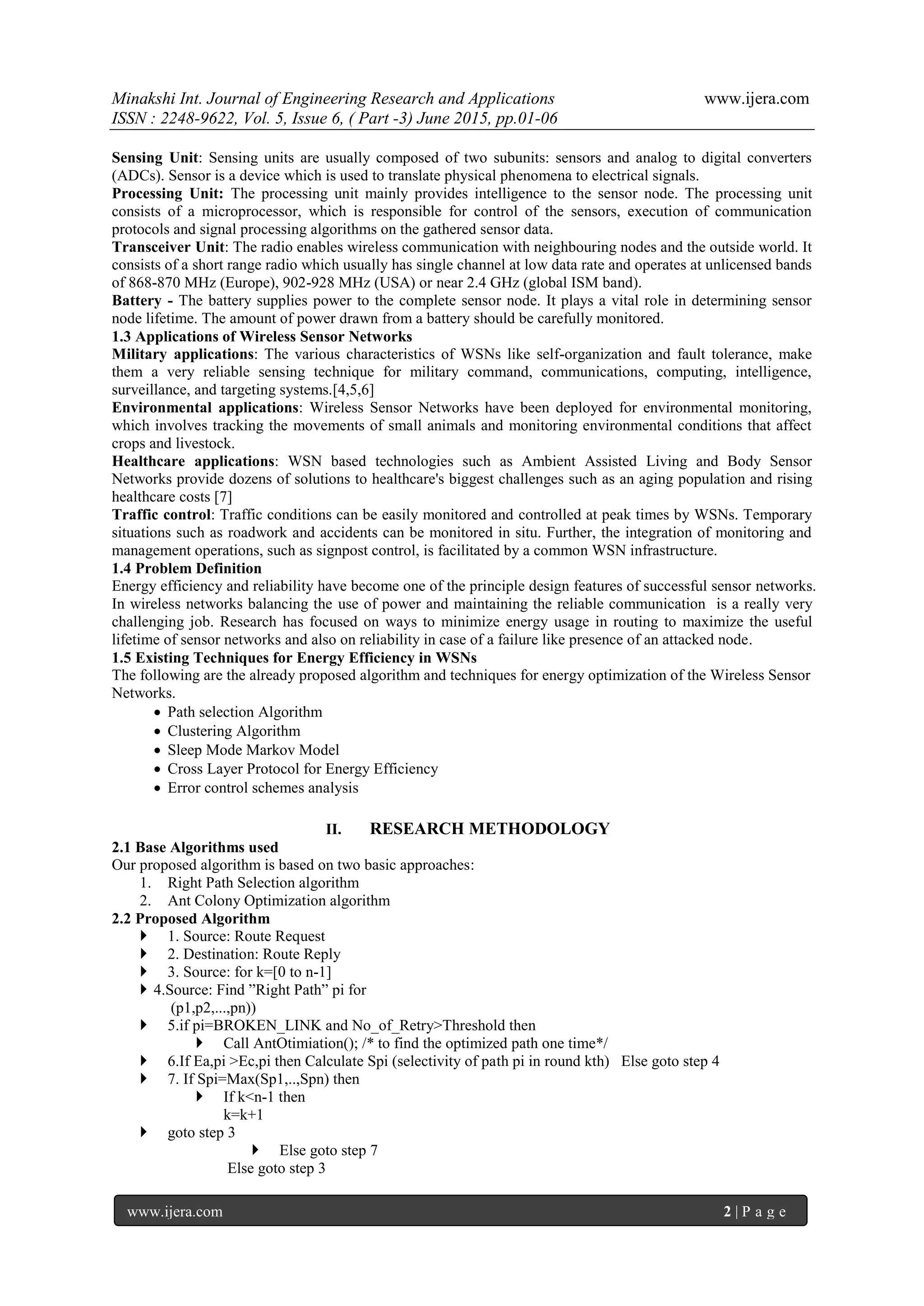 An Ant colony optimization algorithm to solve the broken link problem in wireless sensor network ...