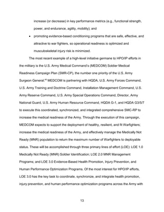 optimizing military physical readiness | PDF
