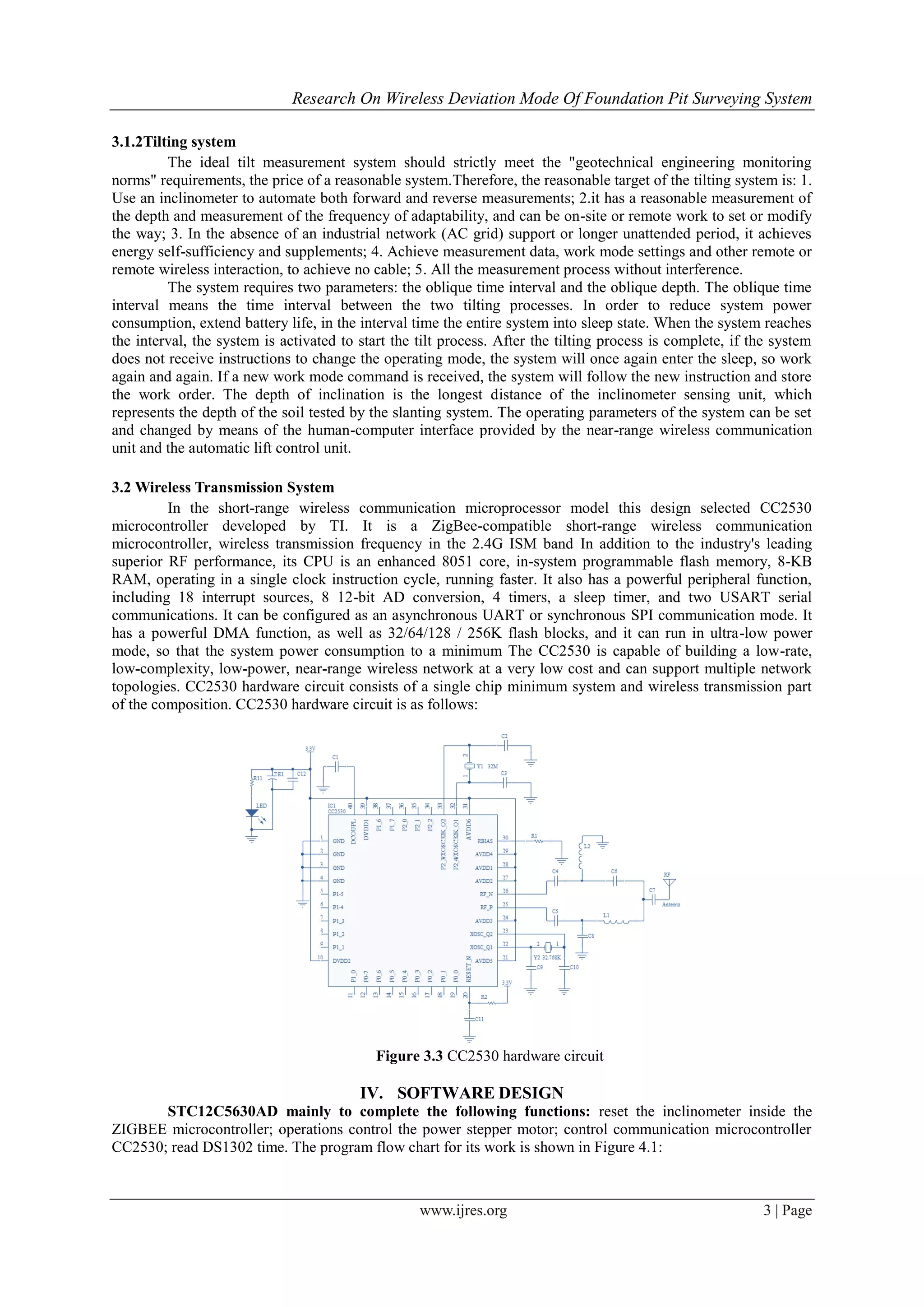 Research on wireless Deviation Mode of Foundation Pit Surveying System ...