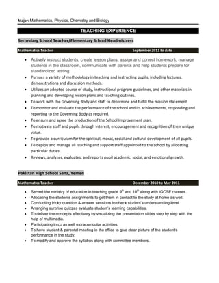 Sadia CV | PDF