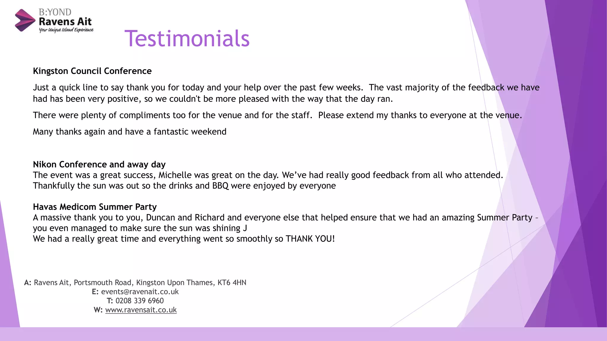 Ravens AIT Corporate Brochure | PPT