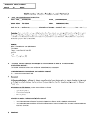 Language Arts LP | PDF