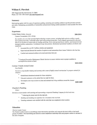 updated resume | PDF