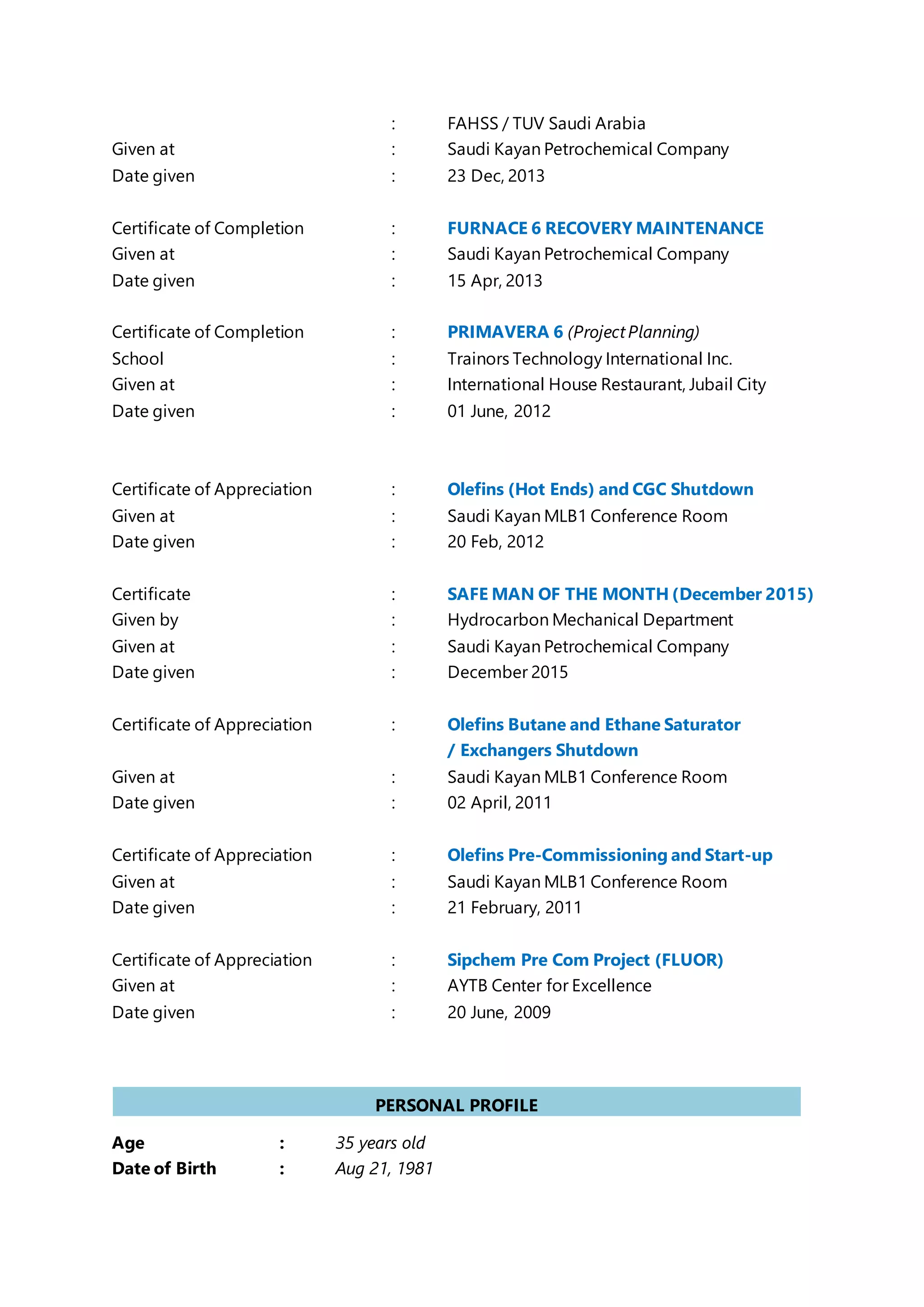 Willy Jr CV - Sept 2016 | PDF