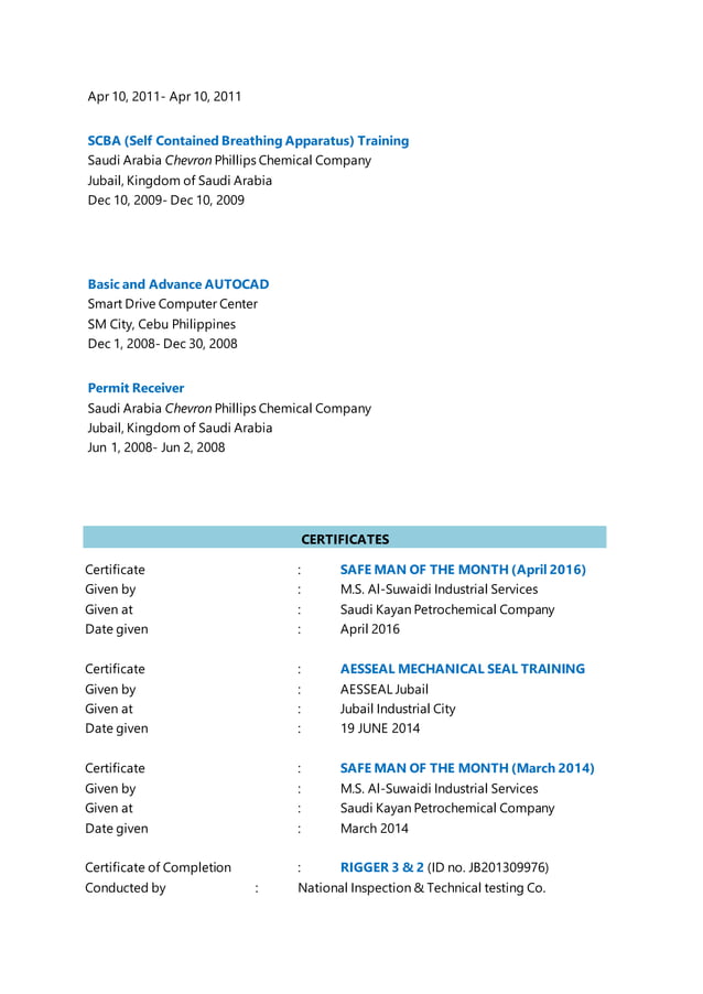 Willy Jr CV - Sept 2016 | PDF