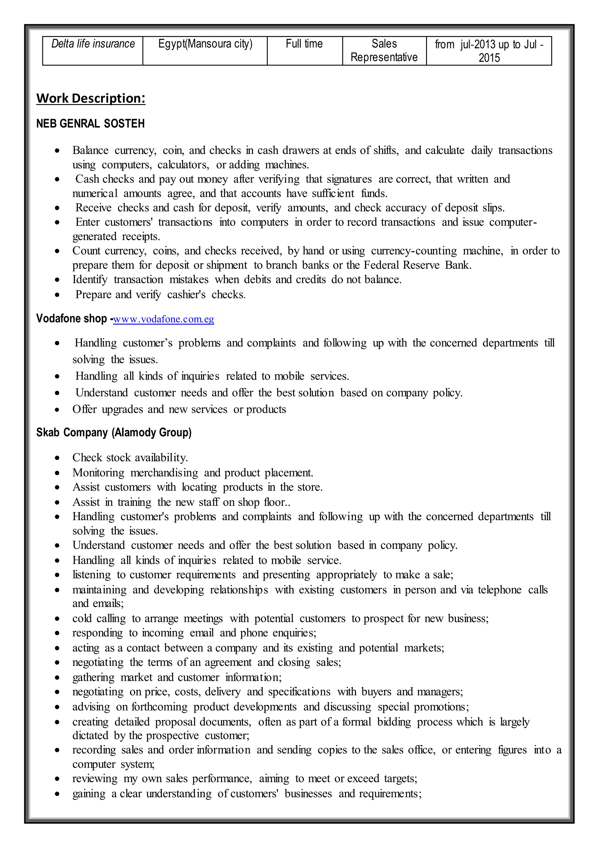 MOHAMED ADEL CV | DOCX