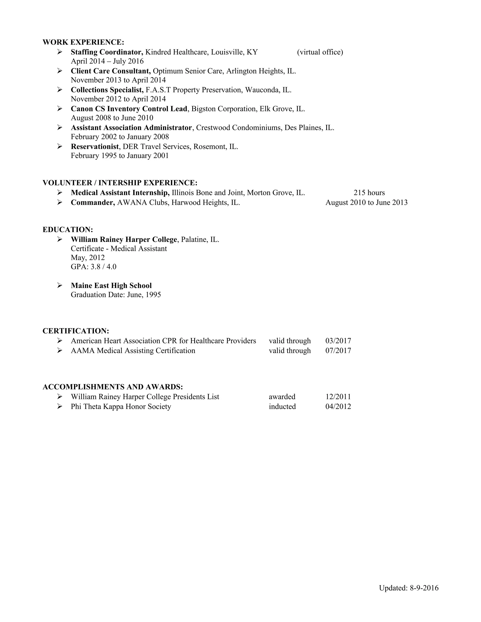 Heather D. Chraca - RESUME_8-2016 | PDF