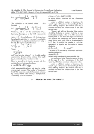 CORDIC Algorithm for WLAN | PDF | Computing | Technology & Computing