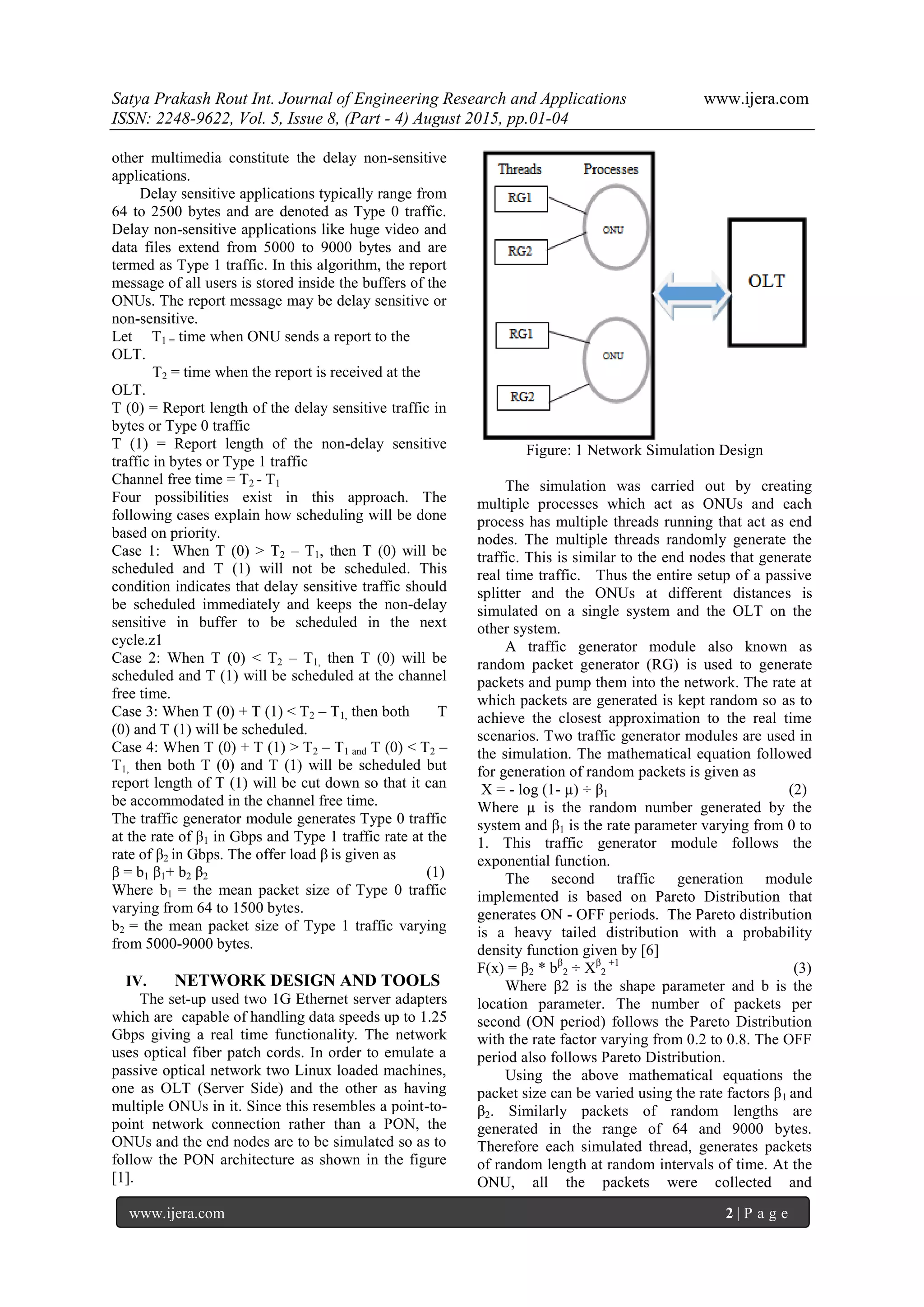 Network Performance Enhancement For 1g Epon By Dba Algorithms Pdf 