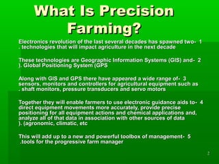 What Is Precision Farming | PPT